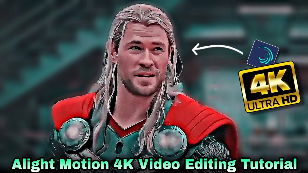 Normal to 4K Video Editing in Alight Motion | Alight motion high ...