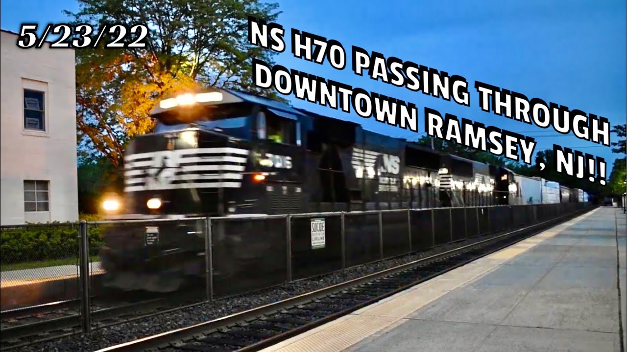 NS H70 Passing Through Down Town Ramsey, NJ!! 5/23/22 - YouTube
