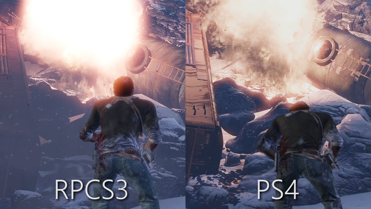 Uncharted 2 RPCS3/PS4 Visual Comparison - YouTube