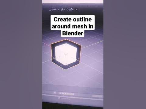 Outline around objects in Blender #blender #blender3d - YouTube