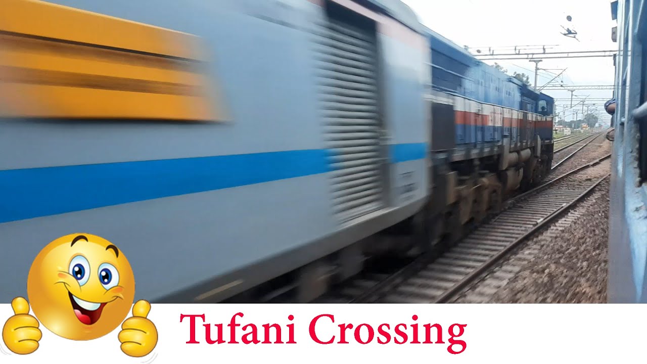 Dangerous Crossing Journeys | High Speed Run WAP & VS WDG4b - YouTube