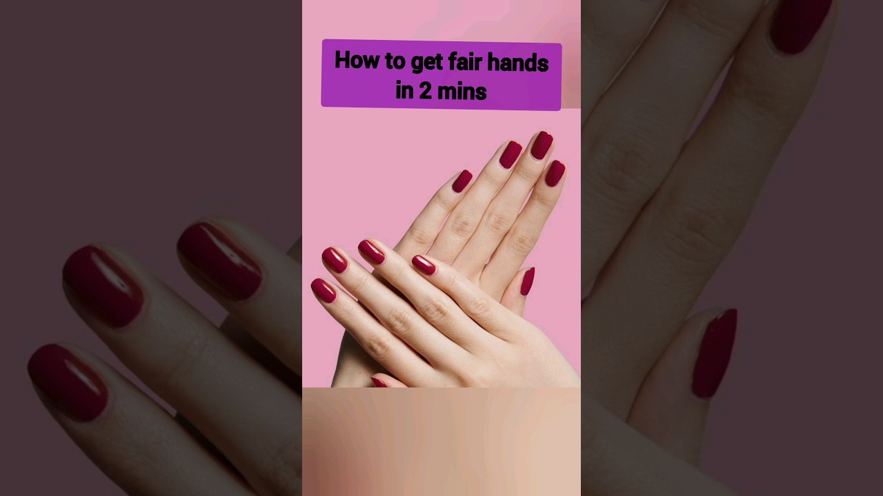 How to get fair hands in 2 mins l Lemon scrub for fair hands and feets ...