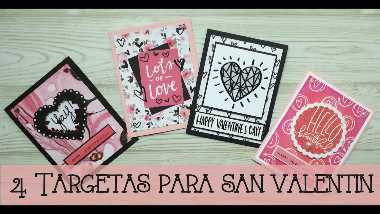 Card Kit Simon Says Stamps: "Tarjetas para San Valentín" - YouTube