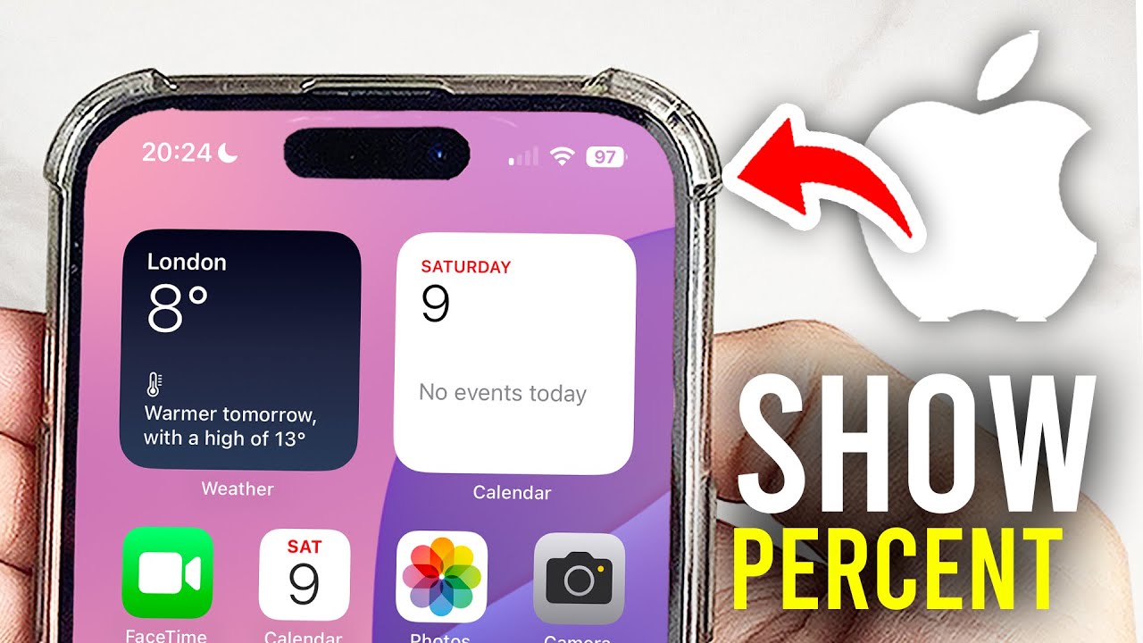 How To Show iPhone Battery Percentage - Full Guide - YouTube