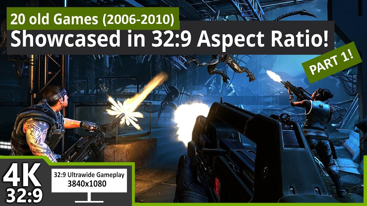 20 OLD FPS GAMES FROM THE PAST in 32:9 Aspect Ratio (2006-2010) PART 1 ...