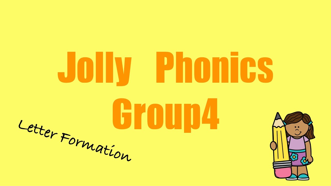 Jolly Phonics Group 4【 letter formation】 - YouTube