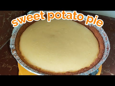 HOW TO MAKE SWEET POTATO/ CAMOTE PIE USING CRUSHED GRAHAM CRACKER CRUST ...