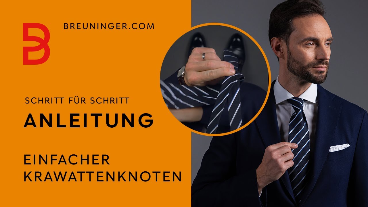Krawatte binden für Anfänger: Der einfache Krawattenknoten in 1 Minute ...