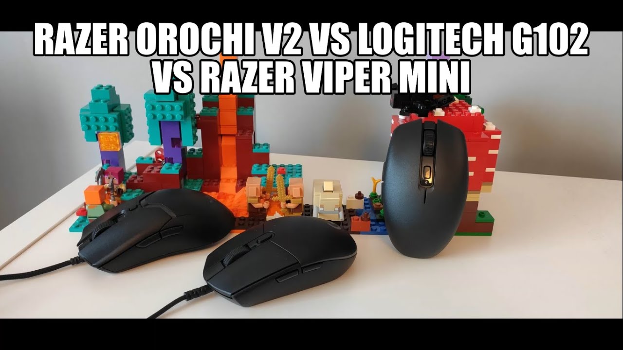 Razer Orochi V2 VS Logitech G102 VS Razer Viper Mini - YouTube