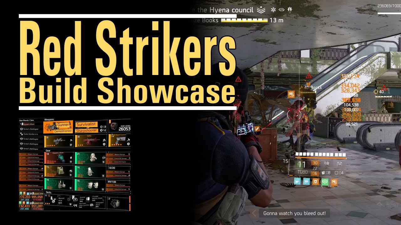 Red Strikers - Build Showcase - Still the king of reds - The Division 2 - YouTube