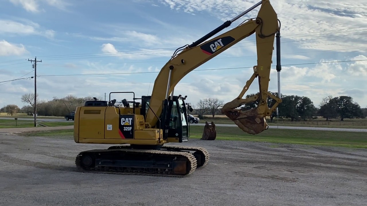 -SOLD- 2016 CAT 320F L - YouTube