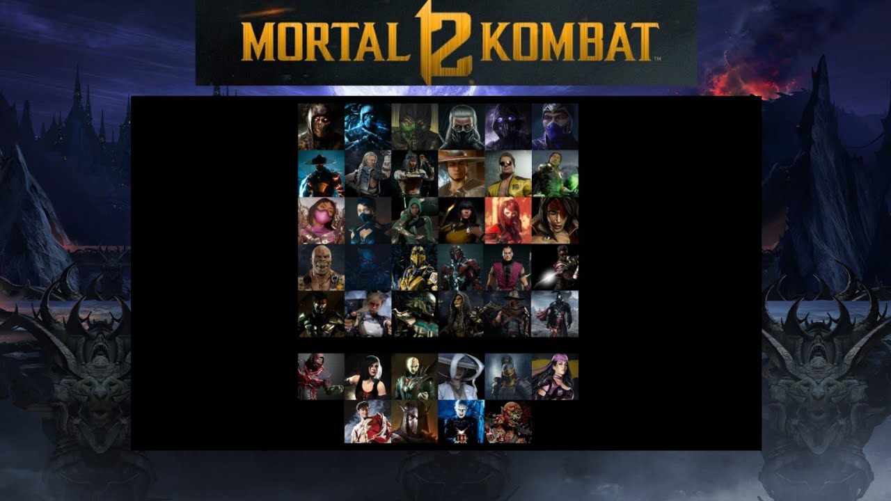 Mortal Kombat 12/Official Screenshot Roster Real MK12 - YouTube