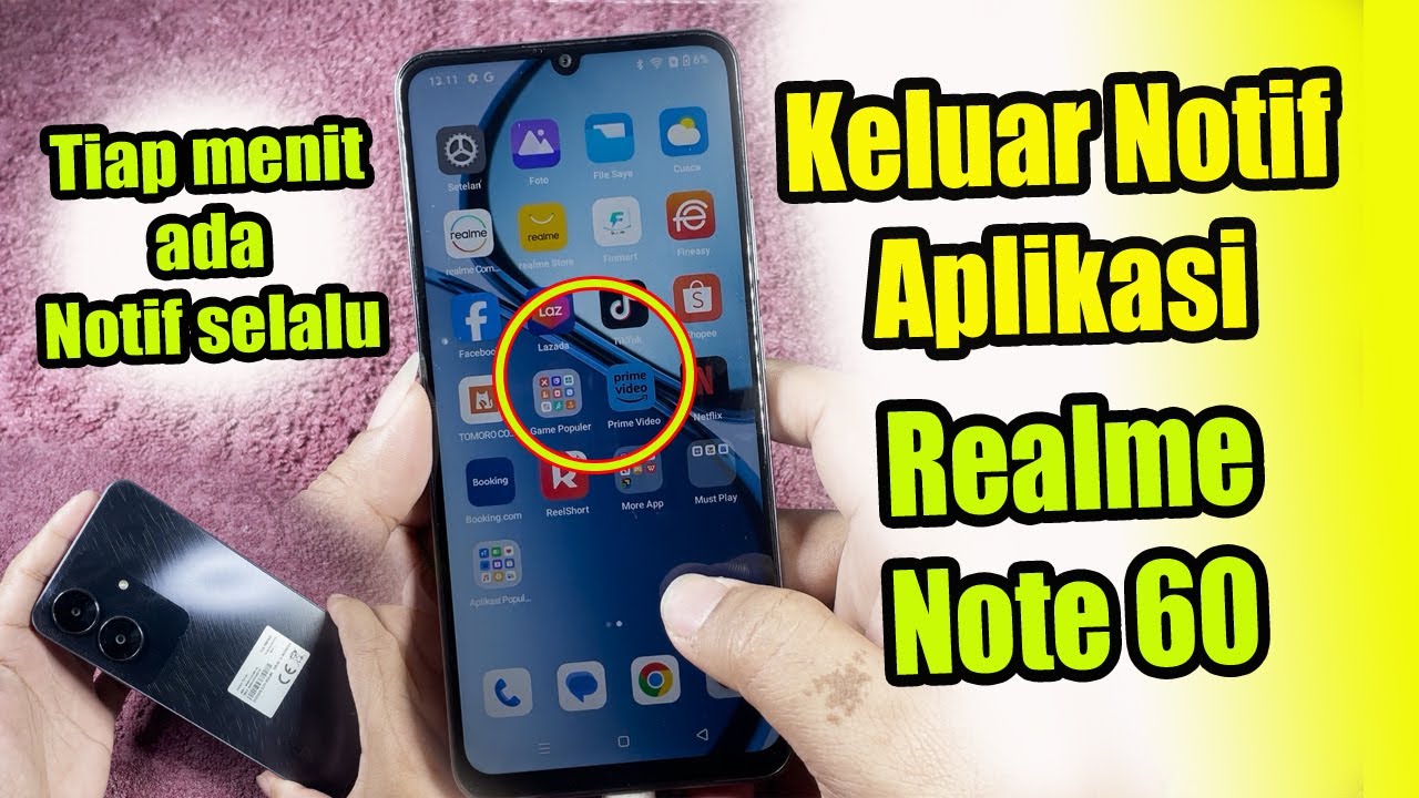 Selalu Keluar Notif !! HP Realme Note 60 || Matikan Pemberitahuan ...