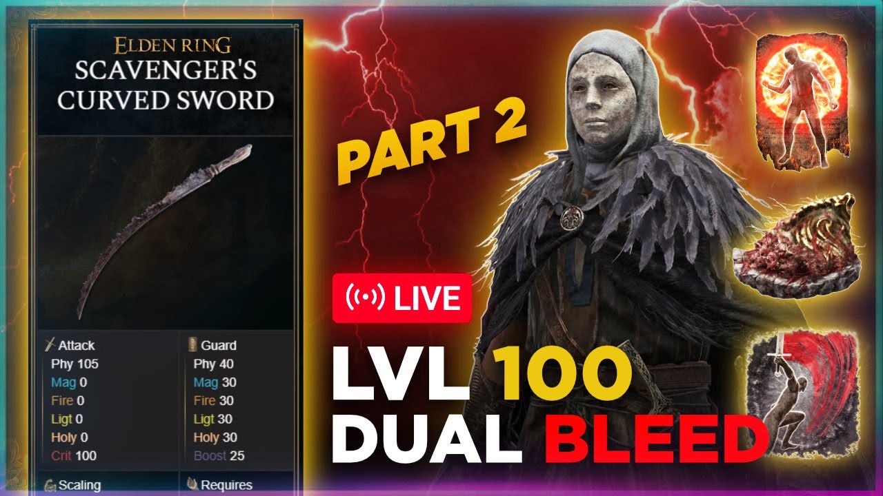 02 / Scavenger's Curved Sword Build Progression, From Level 50 to 100 ...