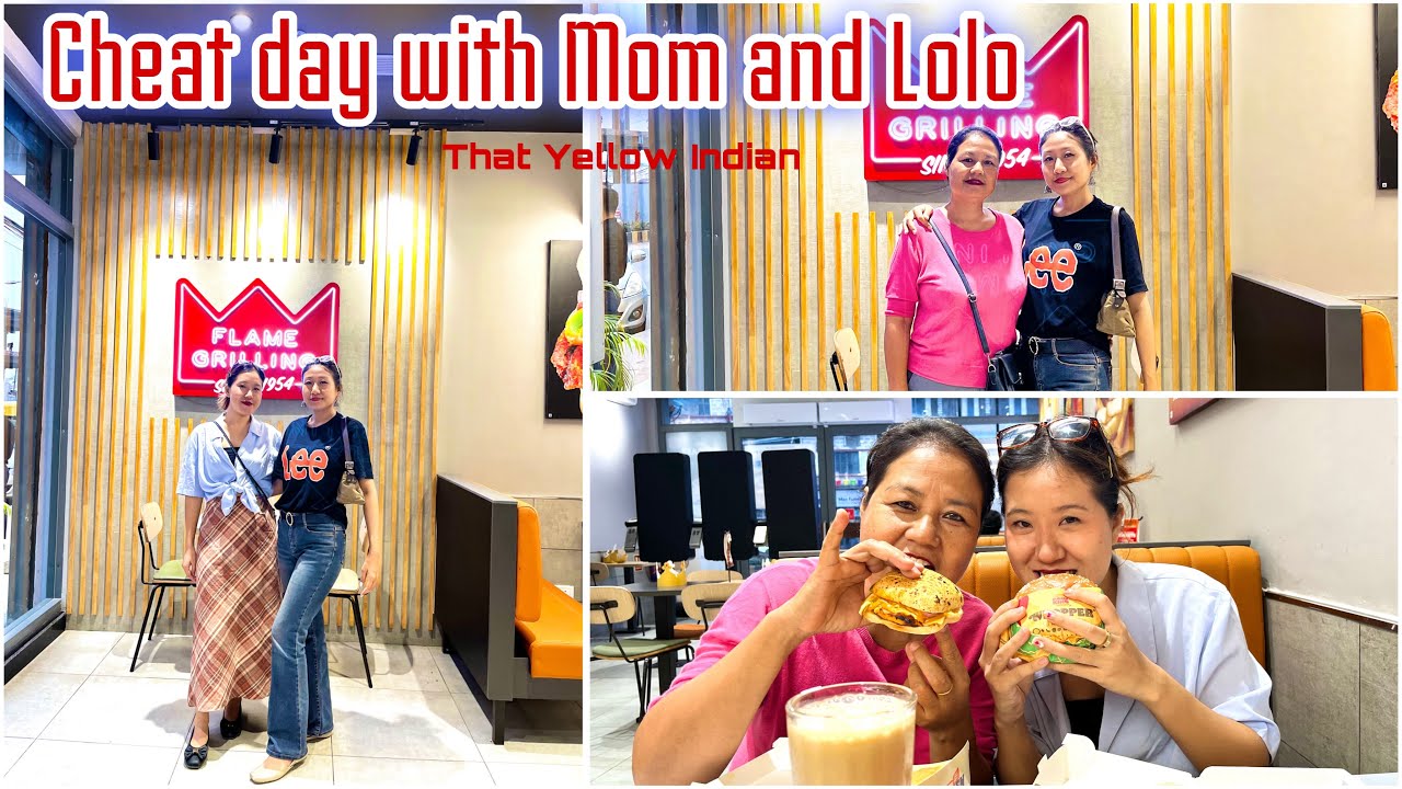 🍔CHEAT DAY WITH MOM AND LOLO🍔 MUKBANG @BurgerKingIndia ,Dimapur ...