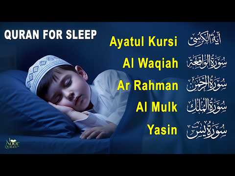 Soothing Quran for Deep Sleep | Fatiha, Ayatul Kursi, Rahman, Al-Mulk, Yasin, Al-Waqiah - Alaa Aqel
