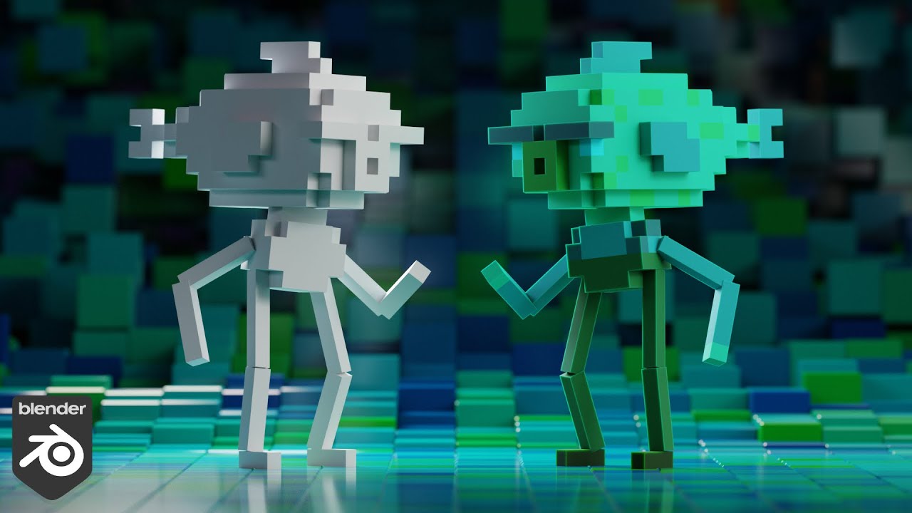 Bake Vertex Colors and Textures - Blender and MagicaVoxel - YouTube