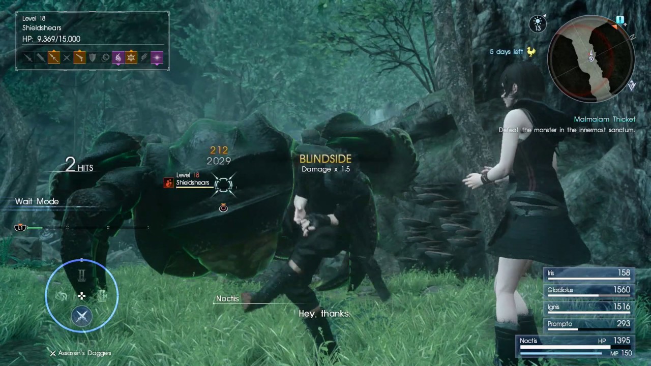Final Fantasy XV: Malmalam Thicket - Quest Walkthrough - YouTube