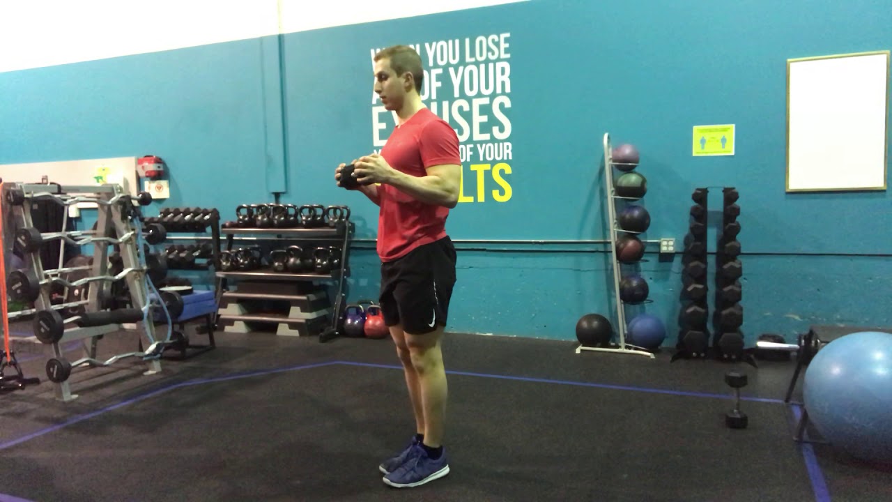 Reverse Single Leg Lunge with DB Trunk Rotation - YouTube