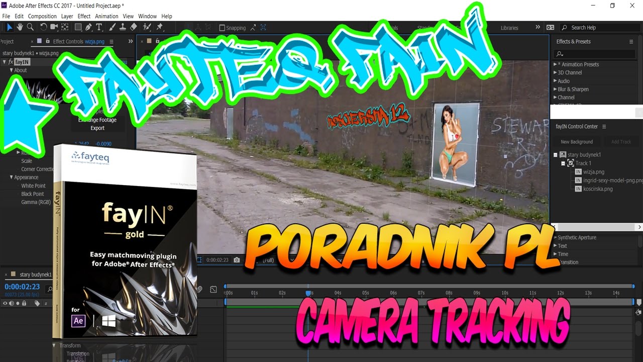 Fayteq Fayin Poradnik PL Adobe After Effects Plugin Tutorial 2017 - YouTube
