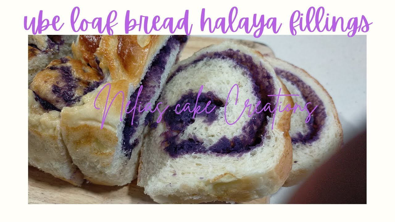 Ube loaf bread with halaya fillings #ubeloafbreadNeliascakecreations ...