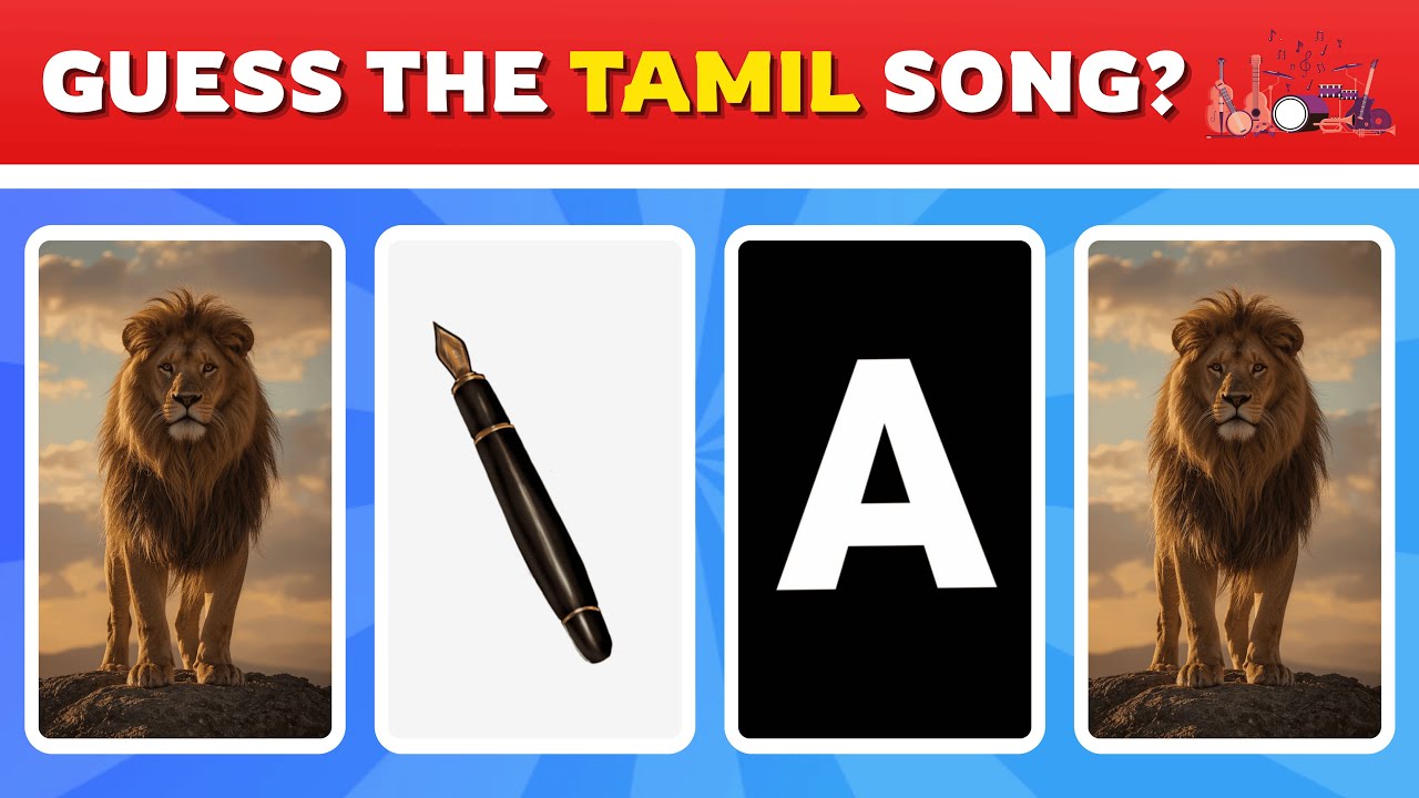 Guess the Tamil Song by Emoji/Clues - Vijay Songs | Connection Game ...