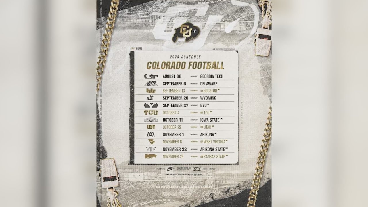 CU Buffs release 2025 football schedule - YouTube