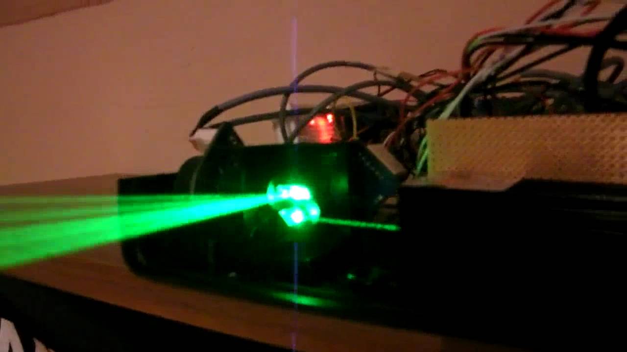Laser galvo test cs-27k - YouTube
