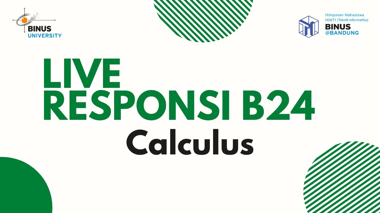[LIVE RESPONSI UTS B24] Calculus - Function of Two of more variables ...
