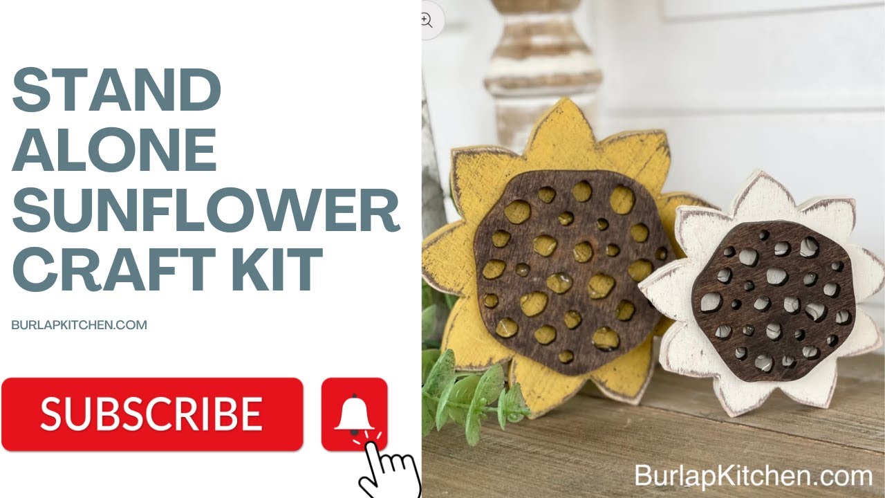 Stand Alone Sunflower Craft Kit - YouTube