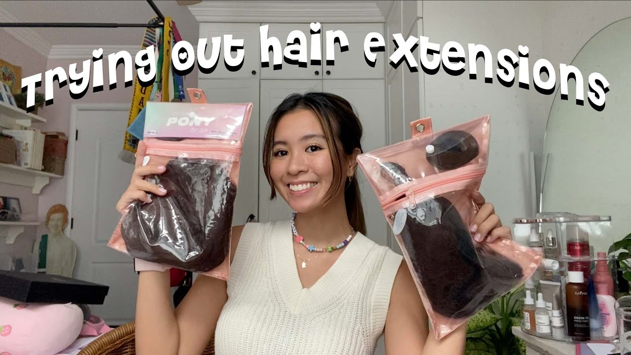 First Time Trying Hair Extensions ~ Mini PR & Shopee Haul + Life ...