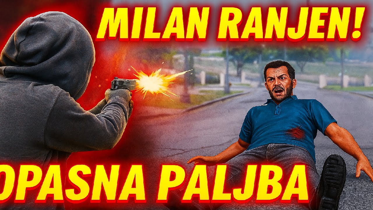 MILAN RANJEN U PUCNJAVI - KAOS NA ULICAMA | GTA 5 RP 🔫🔥 - YouTube