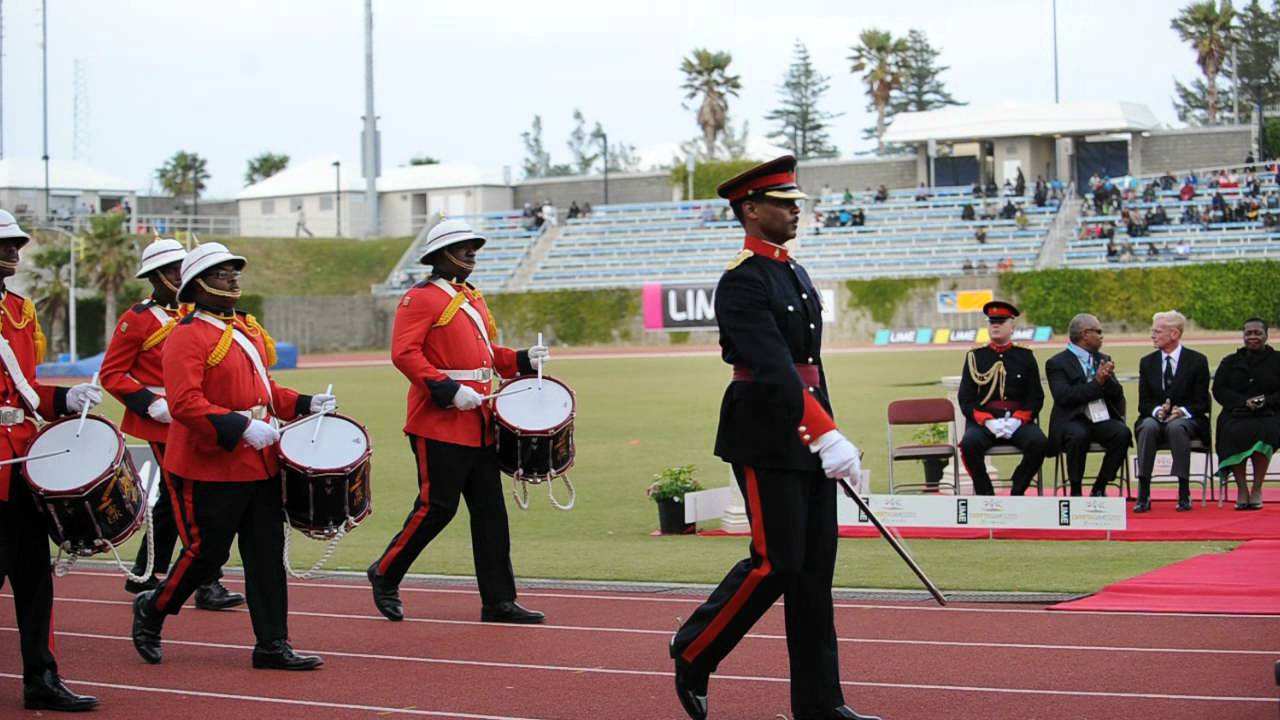 CARIFTA Games 2012 Bermuda Opening Ceremony - Regiment Band - YouTube