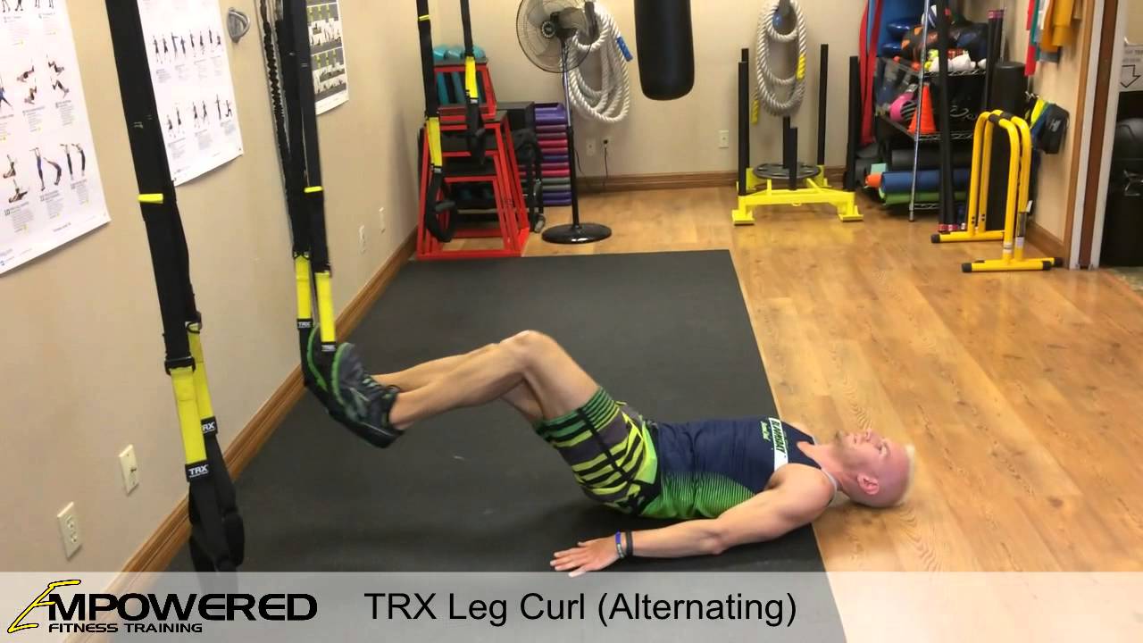 TRX Leg Curl (Alternating) - YouTube