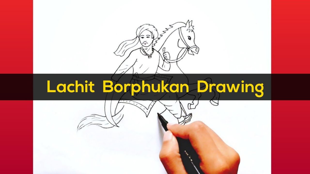 Lachit Borphukan drawing for beginners on 400th Lachit Birth ...