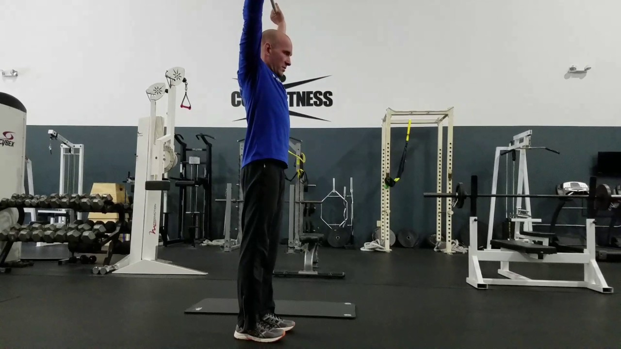 PVC Overhead Lunge - YouTube