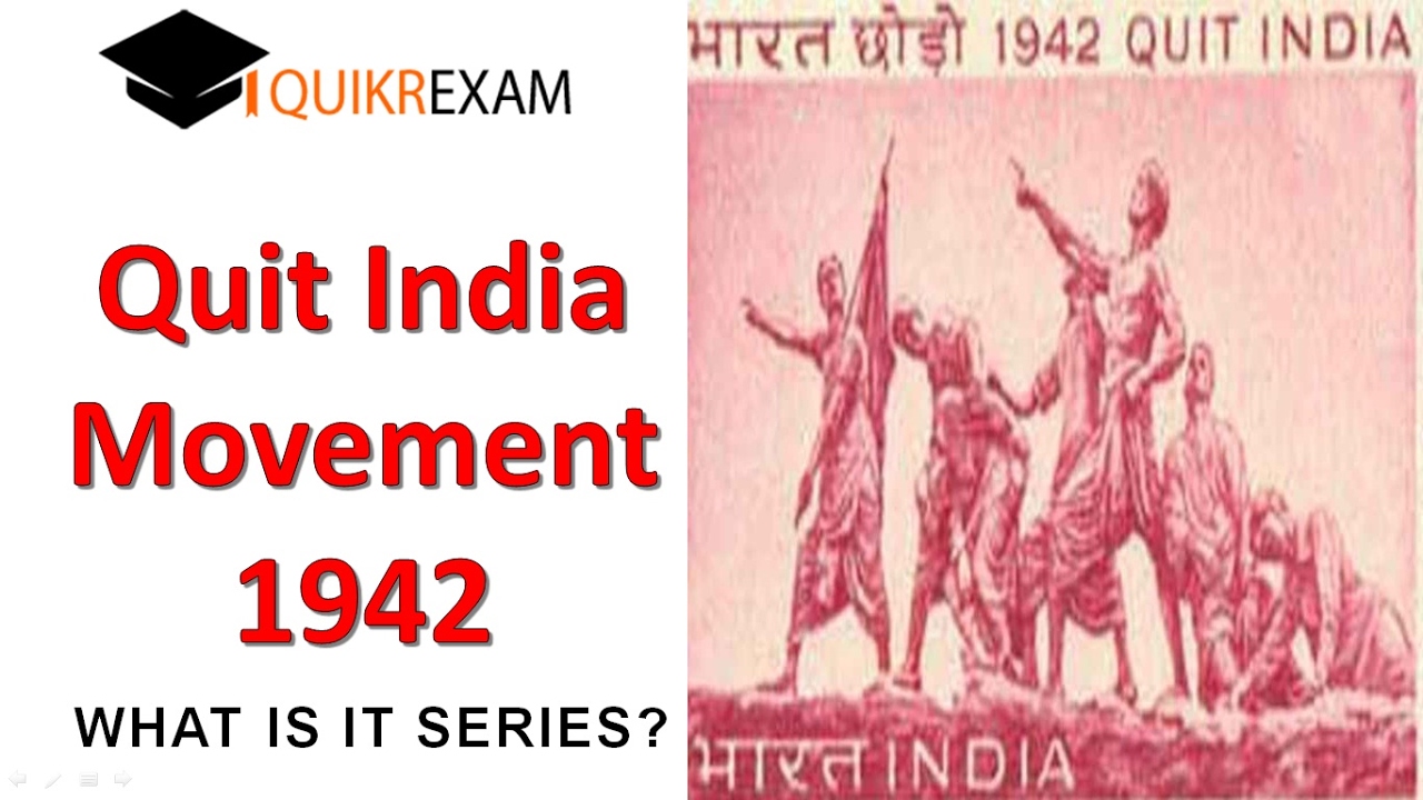 Quit India Movement 1942 Indian History - YouTube