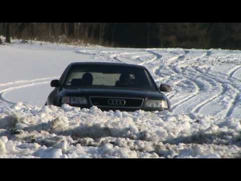 Audi A8 on snow - YouTube