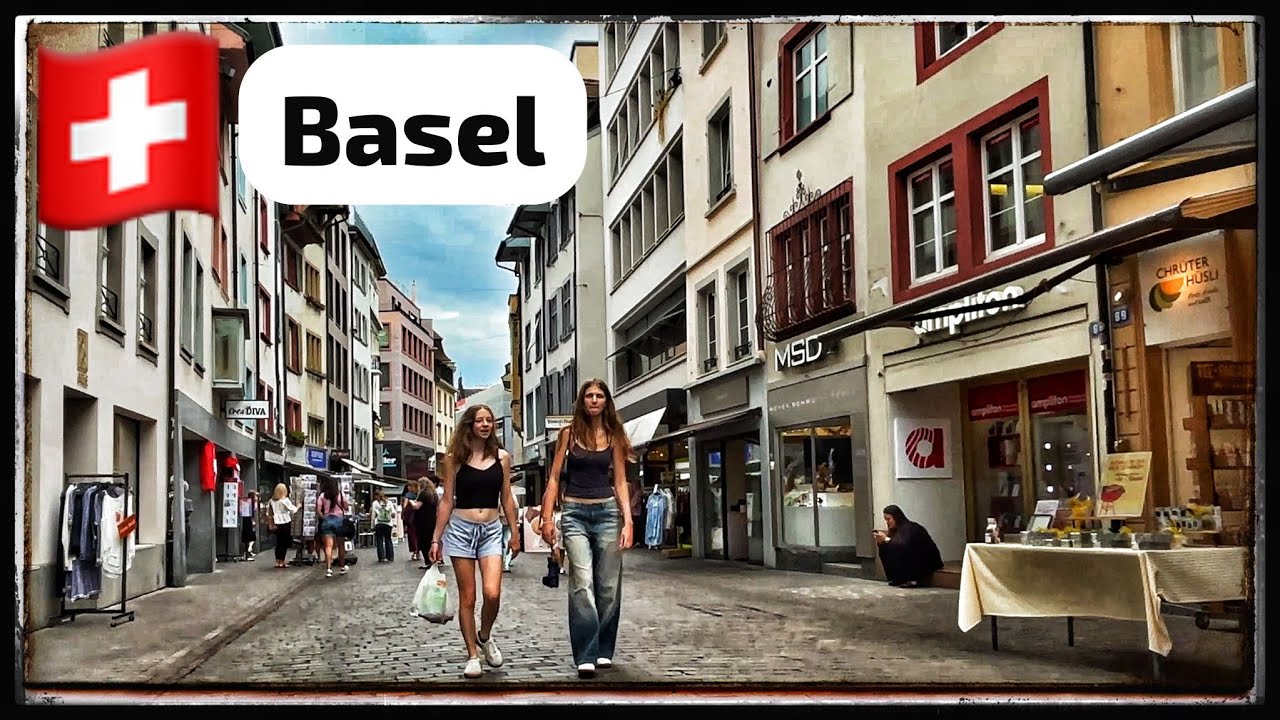 Walking Tour Basel Switzerland 4K - City Streets, Sights & Sounds ...