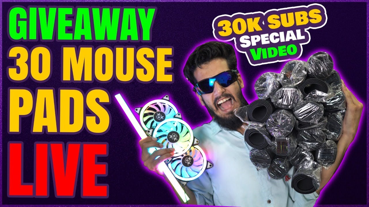 30 Mouse Pads Giveaway !! - YouTube