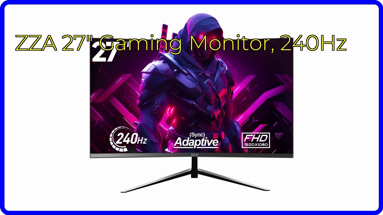 REVIEW (2025): ZZA 27" Gaming Monitor, 240Hz. ESSENTIAL details. - YouTube