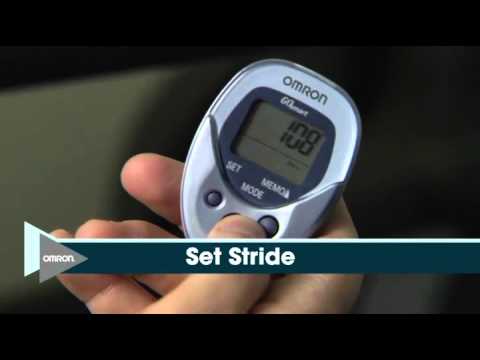 Omron HJ 112 Digital Pocket Pedometer Health & Personal Care - YouTube