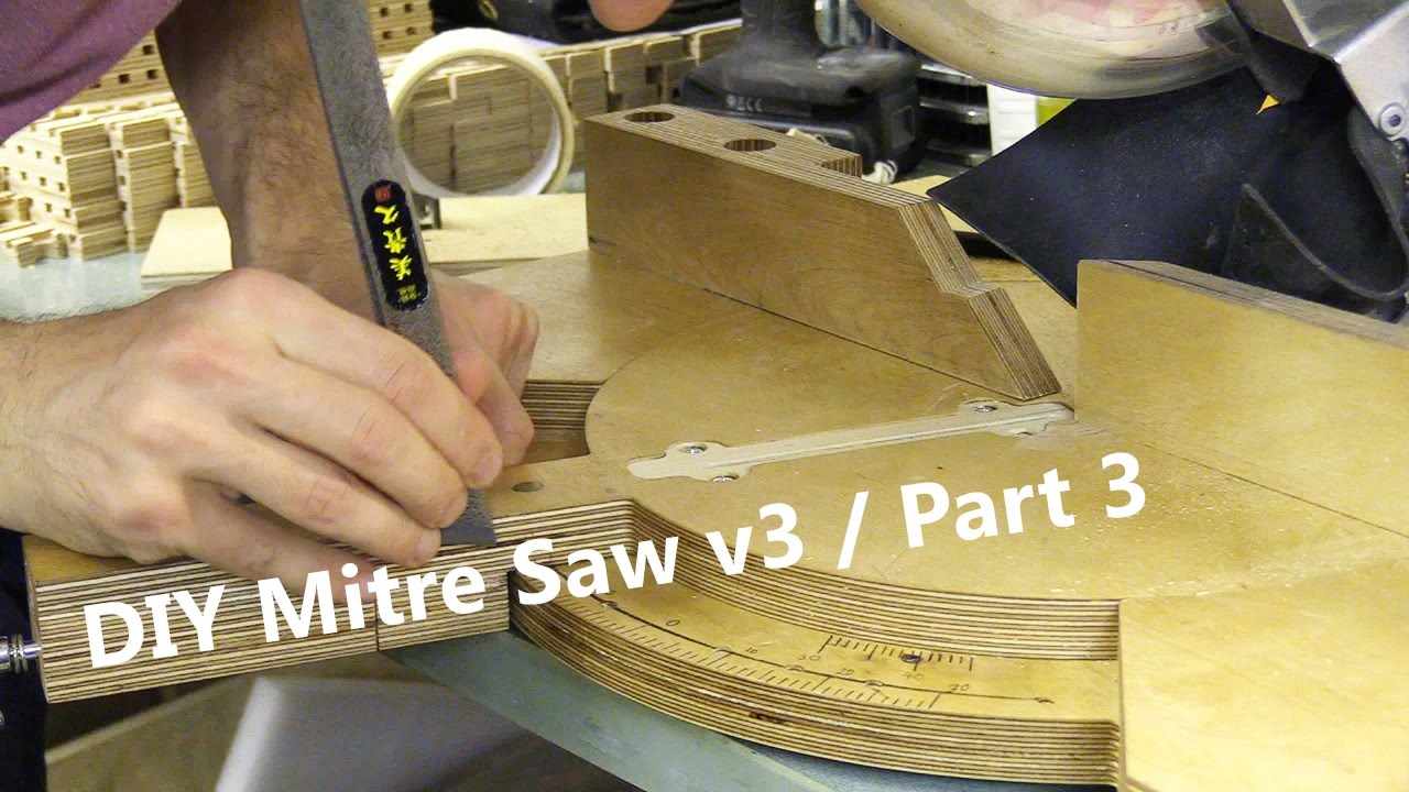 Pivoting Mitre Saw Base - Part 3 / Zero Clearance Insert, Dust Flange ...