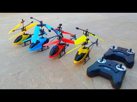 New Model 4 RC Remote Control Helicopter & Push On Of Remote Flying ...