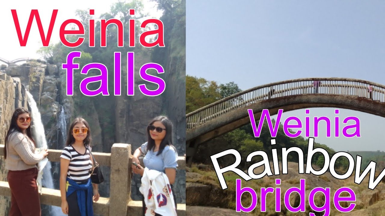 Weinia falls & rainbow bridge meghalaya west khasi hills. - YouTube