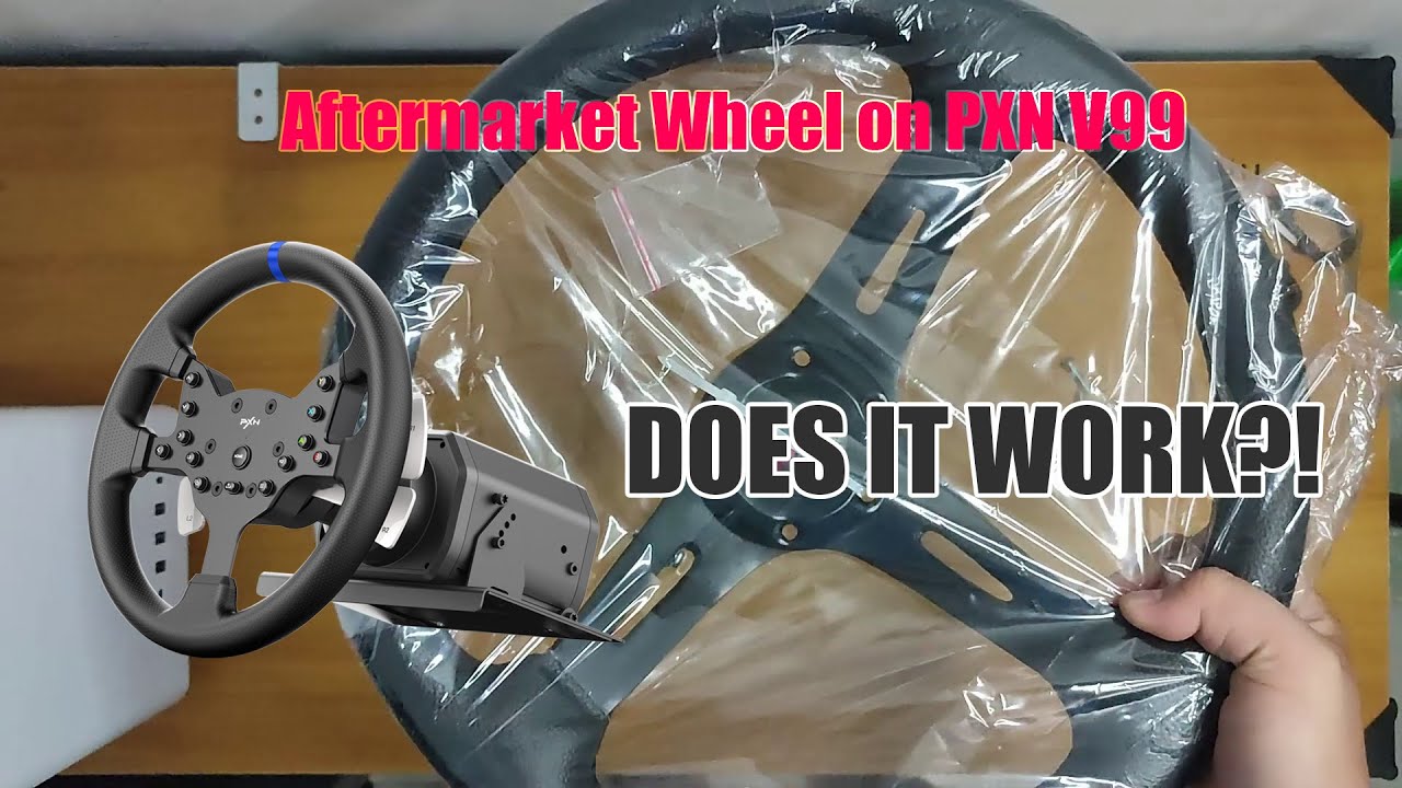 I tried custom wheel on PXN V99 - YouTube