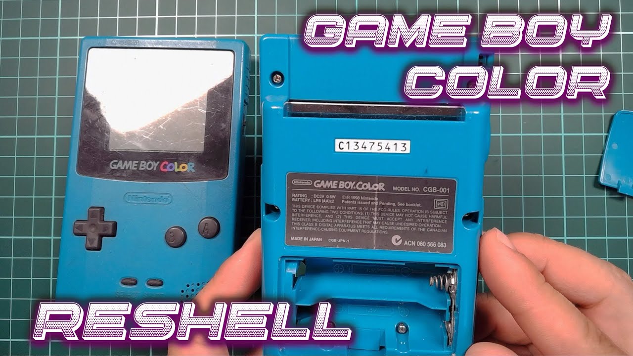 NINTENDO GAME BOY COLOR RESHELL | CONSOLE RESTORATION | HANDHELD REPAIR - YouTube