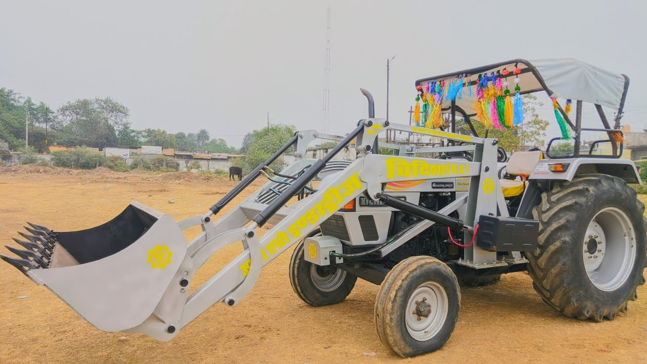 Eicher 557 Tractor loader ( More info 9589715544 ) - YouTube