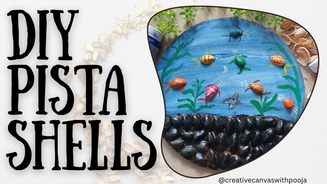 Fish Craft Using Pistachio shells|Wall Hanging Craft|Sea life using ...