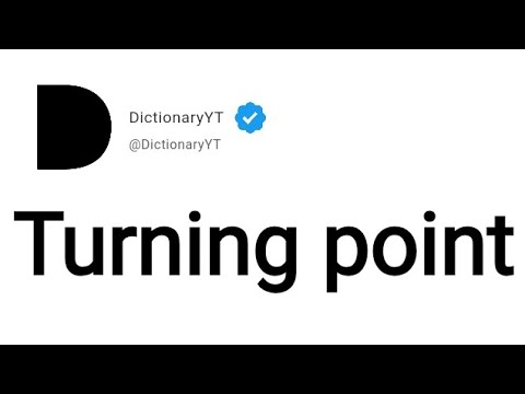 Turning point Meaning in English - YouTube